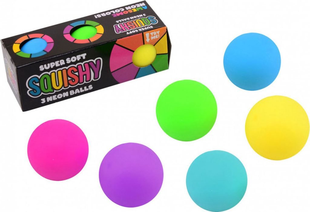 Neon knijpballen 3 stuks - Breincentrum